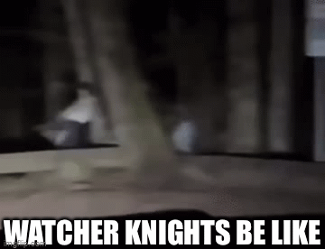This was my reaction to watcher knights - Imgflip