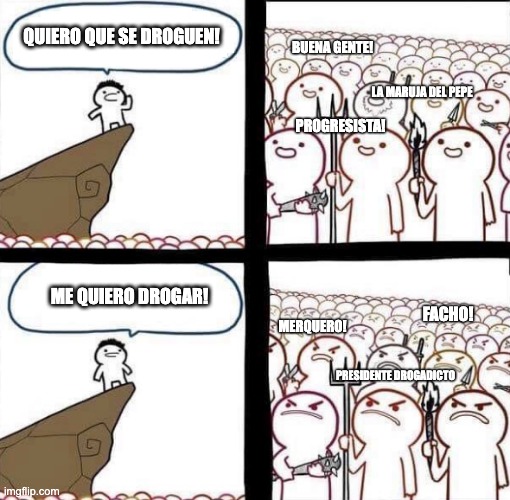 Blank Pitchforks and Torches Meme - Imgflip