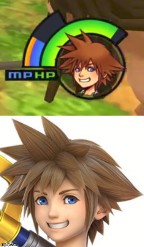 Sora's render references the KH1 HUD specifically : r/SmashBrosUltimate