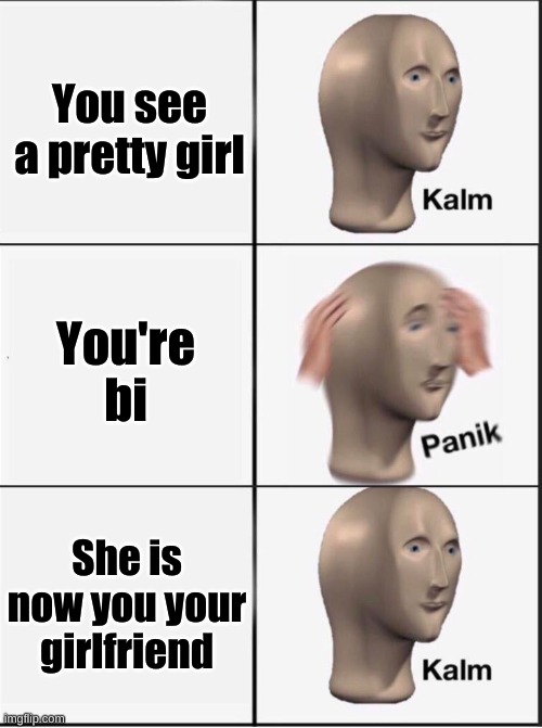 Reverse kalm panik - Imgflip