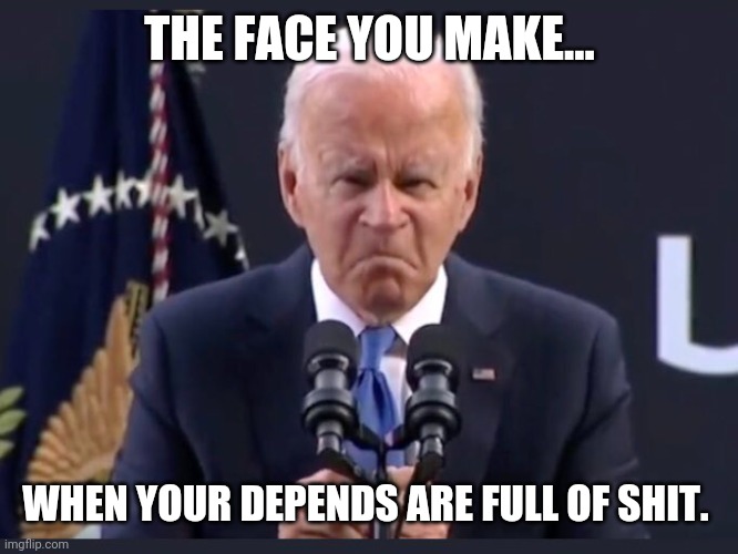 Looks like he took a massive dump. - Imgflip