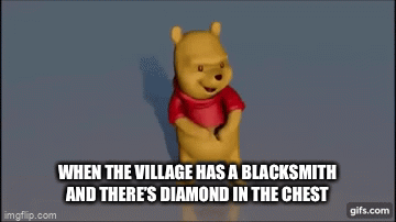 When the Minecraft Village has a blacksmith - Imgflip
