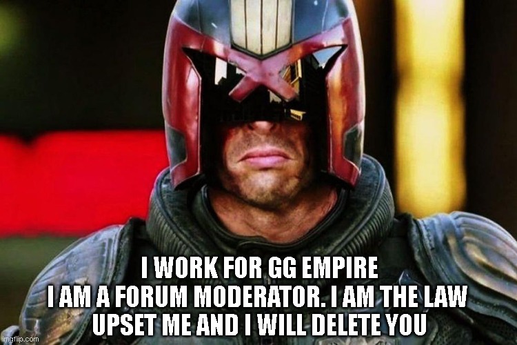 Moderator Dredd - Imgflip