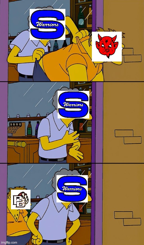 Moe throws Barney - Imgflip