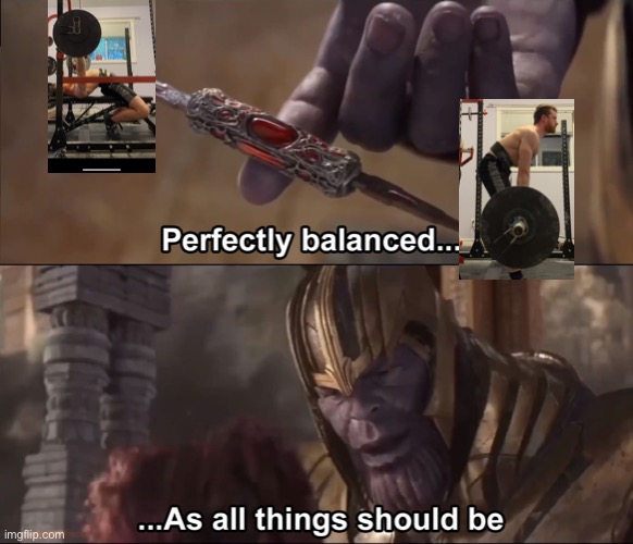 Thanos perfectly balanced as all things should be - Imgflip