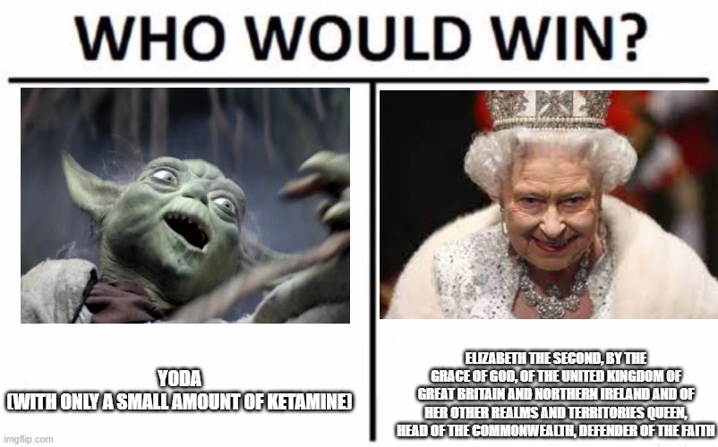 Who Would Win? Meme - Imgflip