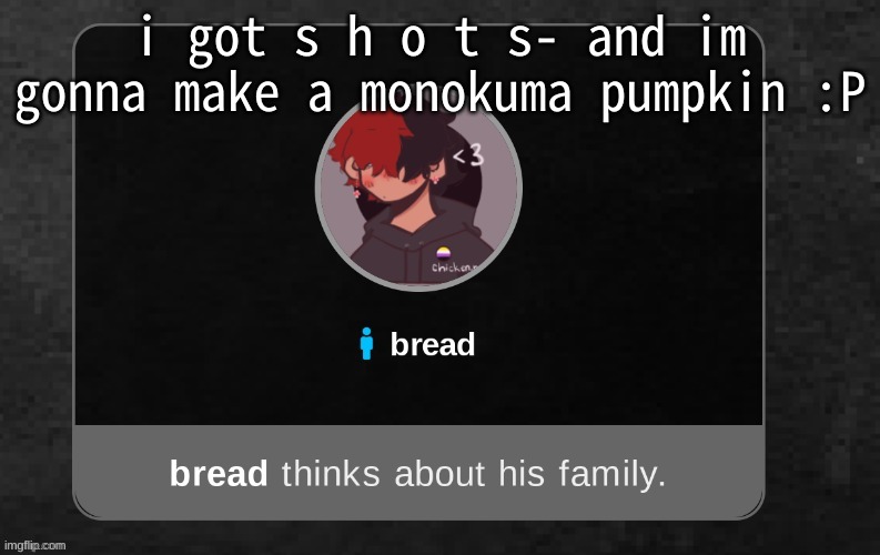 Im carving my pumpkin as monokuma - Imgflip