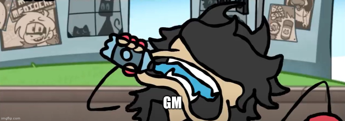 Annie chugging some water - Imgflip