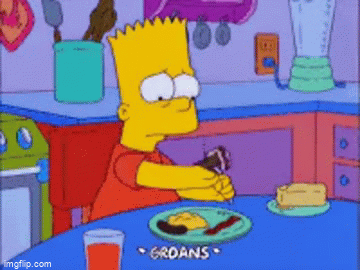 Bart Simpson groan gif - Imgflip