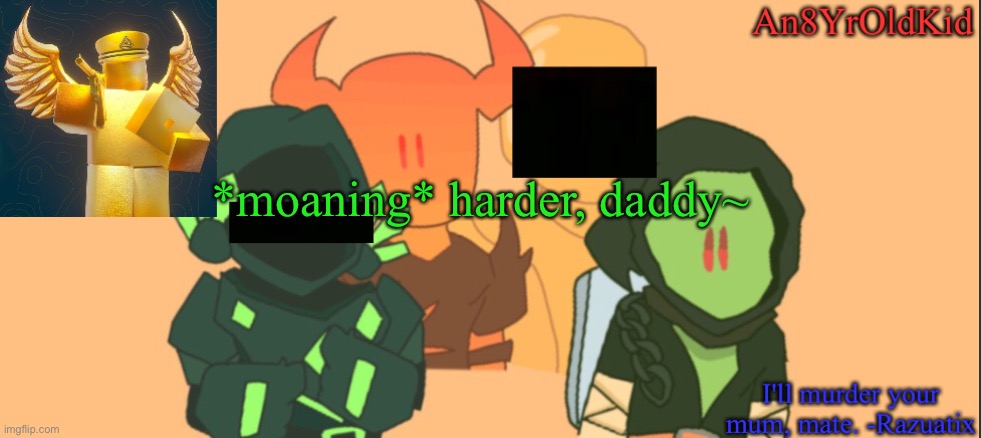 An8YrOldKid Announcement Template v4 - Imgflip