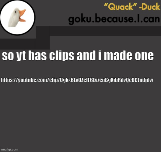 Goku Duck Temp - Imgflip