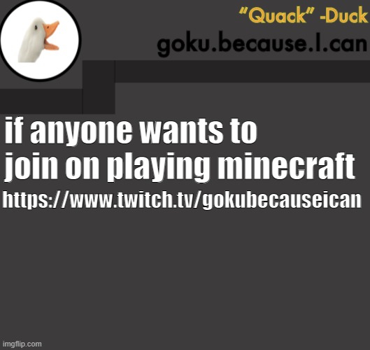 Goku Duck Temp - Imgflip