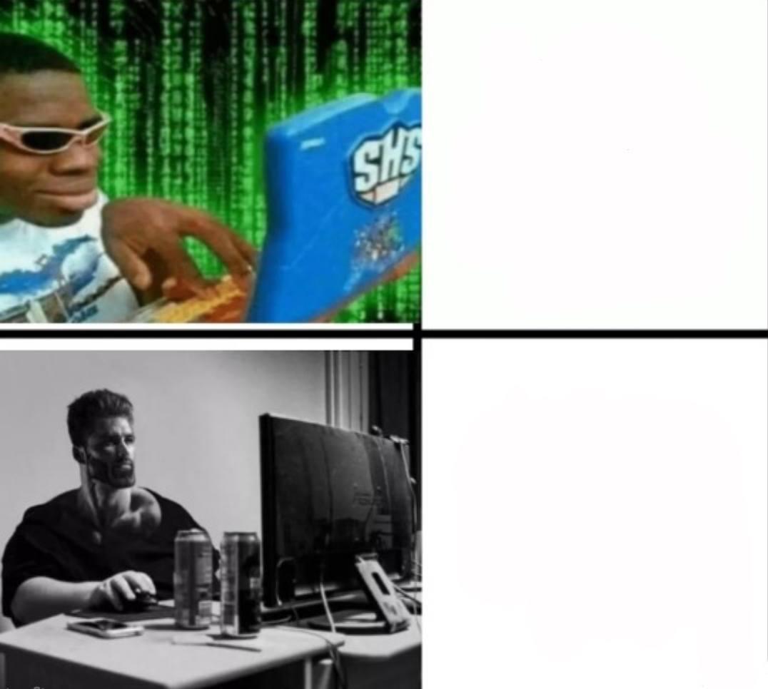 Gigachad Vs Virgin Template