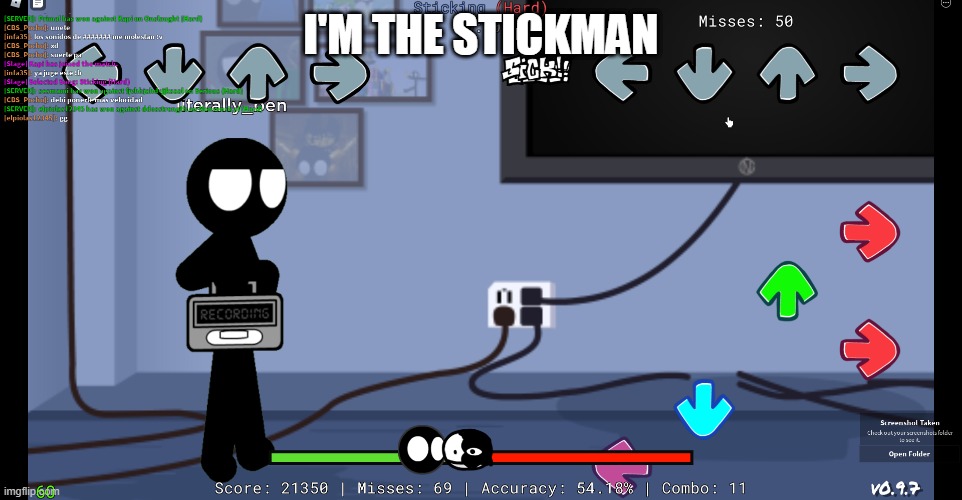 69 misses but stickman - Imgflip