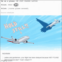 Plane finds Latios - Imgflip