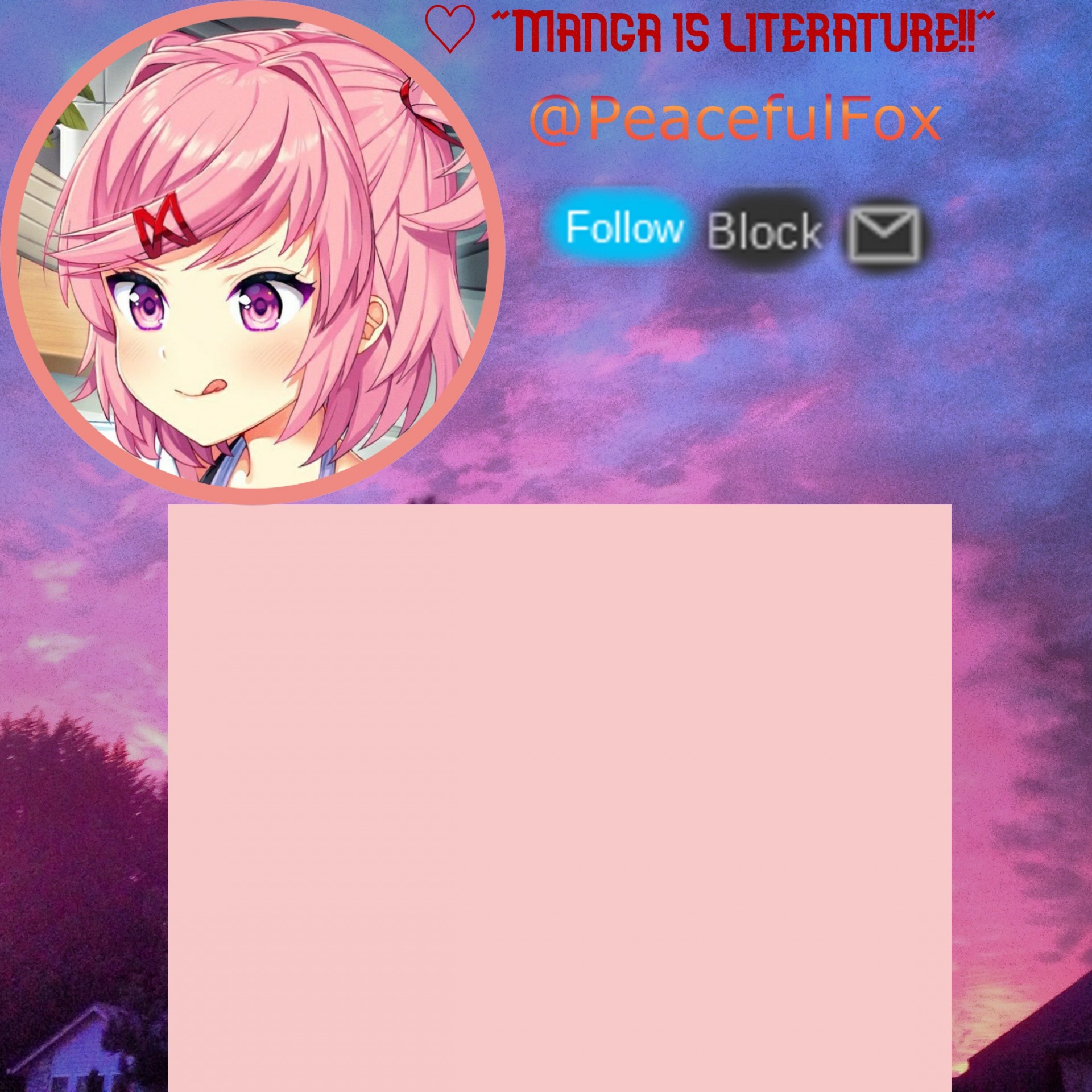 Natsuki Blank Template - Imgflip