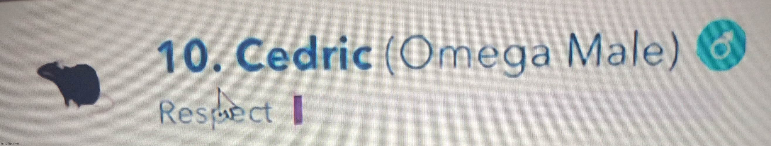 Cedric the Omega Male Rat - Imgflip