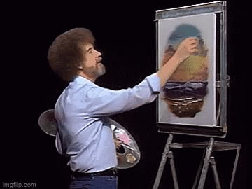 Bob Ross up vote - Imgflip