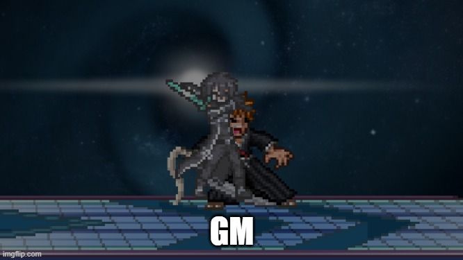 gm, also i got a kirito ssf2 mod now - Imgflip