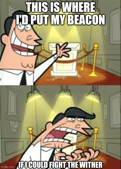 this is where i'd put my beacon - Imgflip