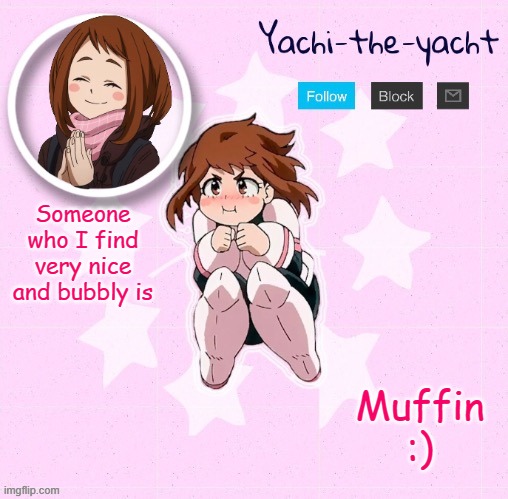 Yachi's Ochako Uraraka temp - Imgflip