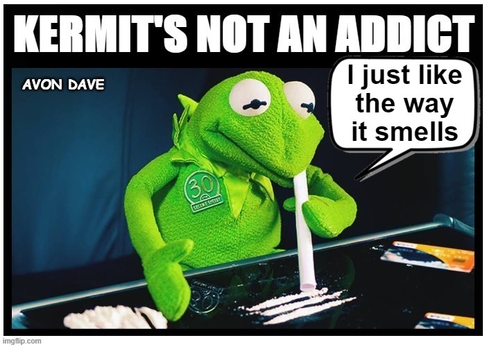 KERMIT THE ADDICT - Imgflip