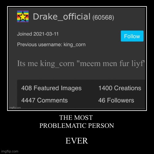 THE MOST PROBLEMATIC PERSON - Imgflip