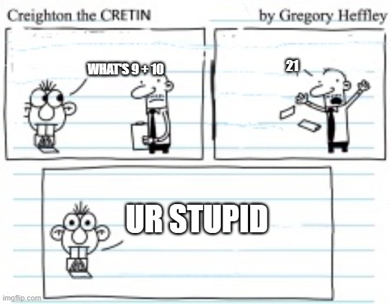 Creighton The Cretin - Imgflip