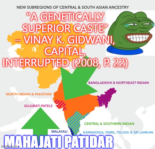 Mahajati Patidar: "a genetically superior caste" – Gidwani, Capital, Interrupted - Imgflip