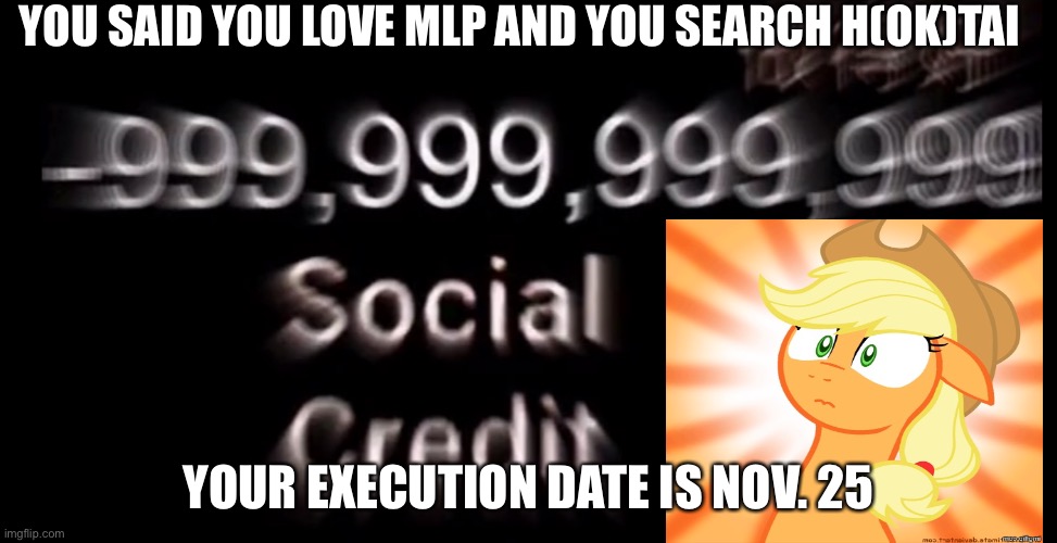-999,999,999,999 social credit - Imgflip