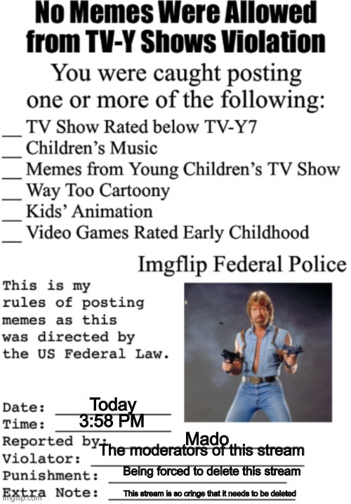 Delete this stream - Imgflip