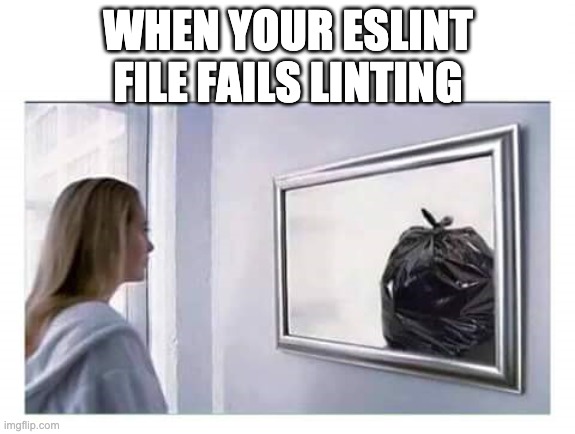 Trash in the mirror - Imgflip