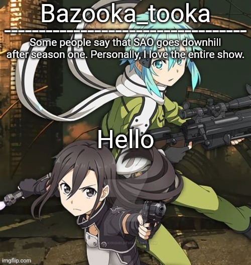 Bazooka's SAO GGO temp - Imgflip