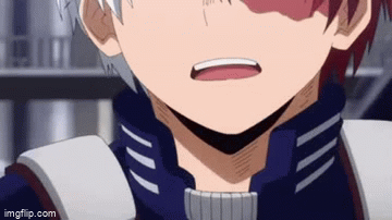 cute todoroki sneeze! - Imgflip