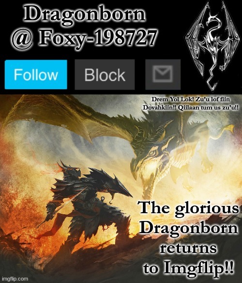 I made another announcement template. :> - Imgflip