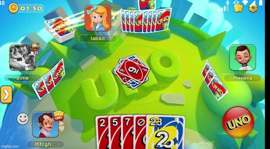 My cards decided they didn't want me to win and glitched out - Imgflip