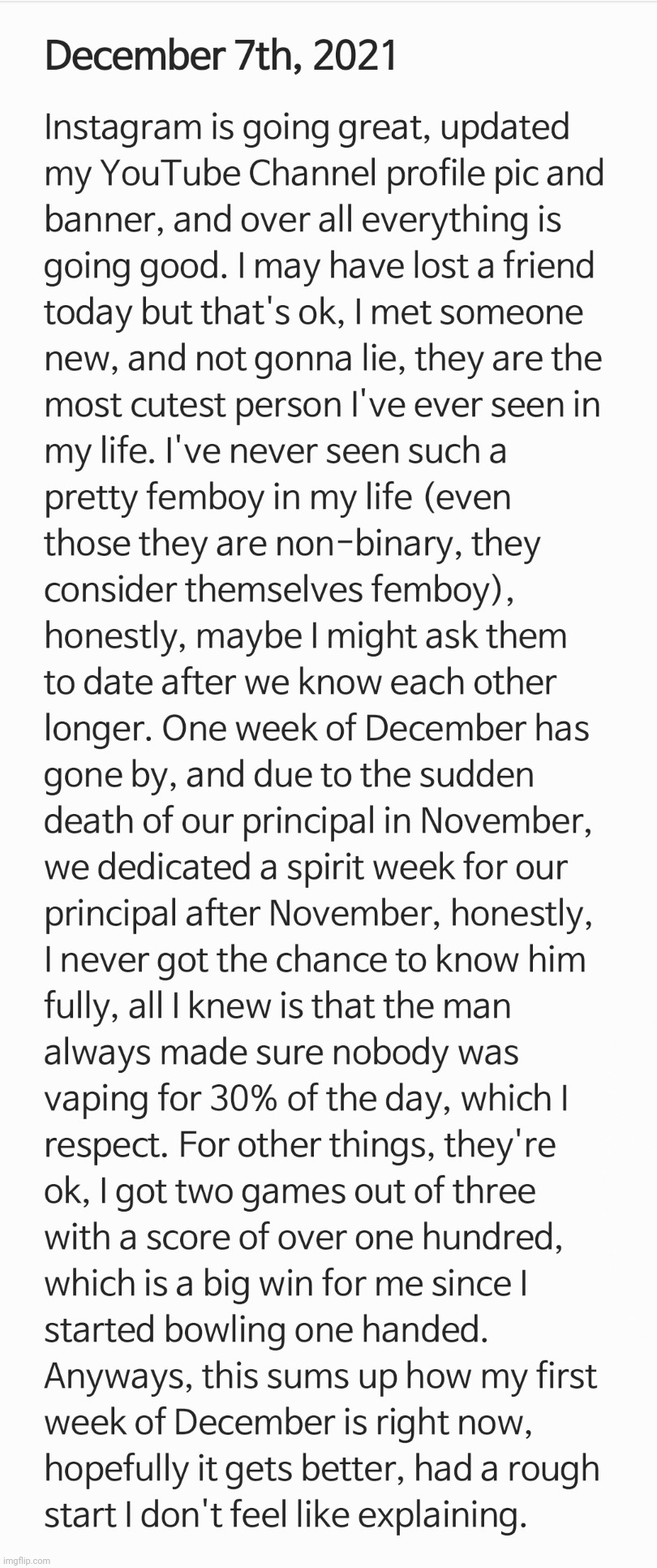 One Week of December has gone by - Imgflip