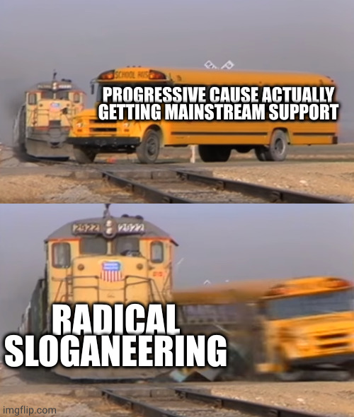 Every damn time the mainstream starts to like something progressive - Imgflip