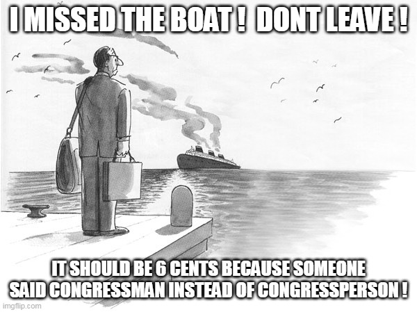 missed the boat - Imgflip