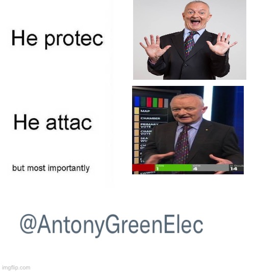 He protec he attac but most importantly - Imgflip