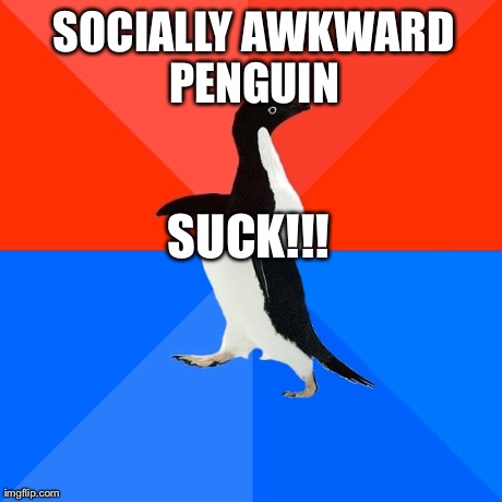Socially Awesome Awkward Penguin Meme - Imgflip