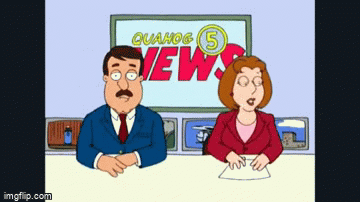 News Reporter Pwned in a storm! - Imgflip