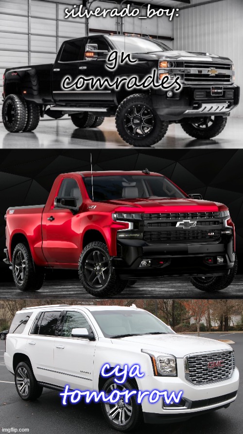 another temp by silverado_boy, cry about it - Imgflip