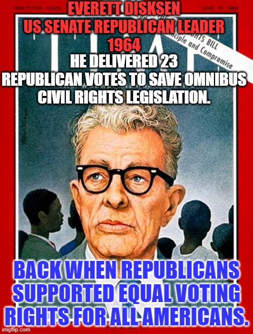 The equal voting rights struggle hasn't changed. The Republican Party ...