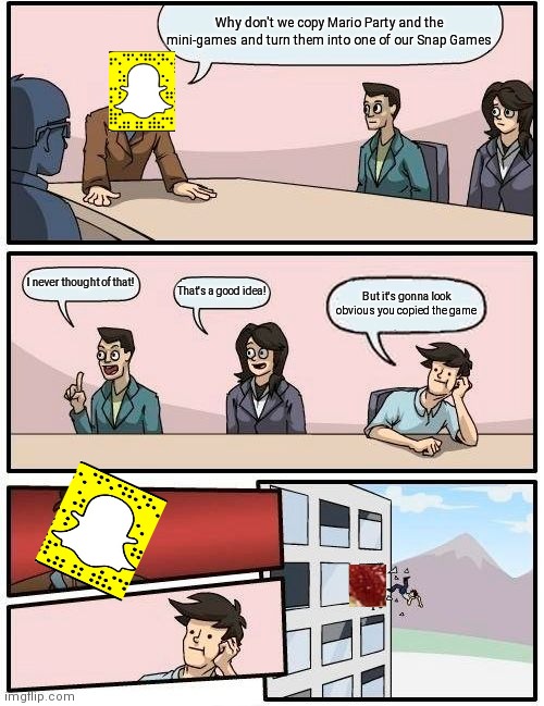 Snapchat making Bitmoji Party - Imgflip