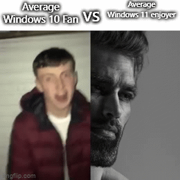 i like both (my dad has windows 11 on his computer) - Imgflip
