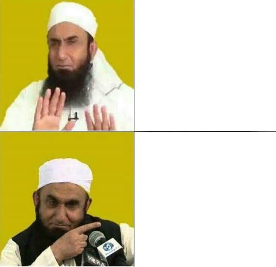 Maulana Tariq Jameel Drake Hotline Bling Meme Blank Template Imgflip