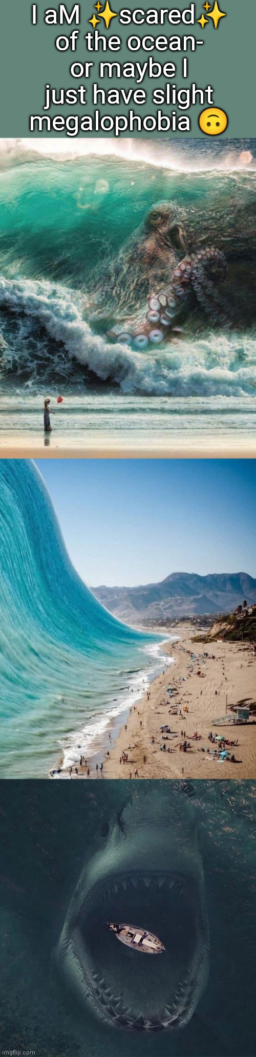 when I tell you I would simply g i v e u p if I was stranded in the sea ...