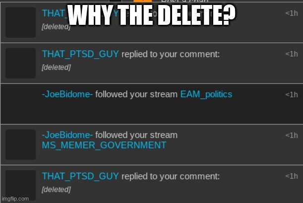 bro what? i wasnt even gonna do anything i just said that bc it was true about the stream - Imgflip