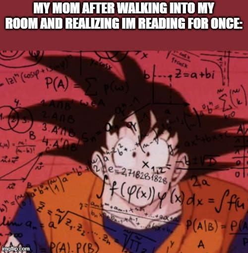 Goku doing math - Imgflip